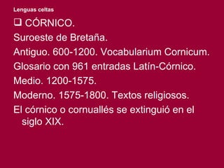 Lenguas celtas | PPT