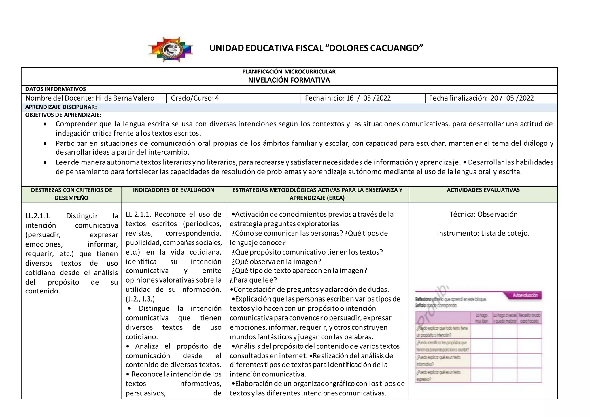 LENGUA SEMANA 1 PLANIF. NIVELACIÓN FORMATIVA HILDA.docx