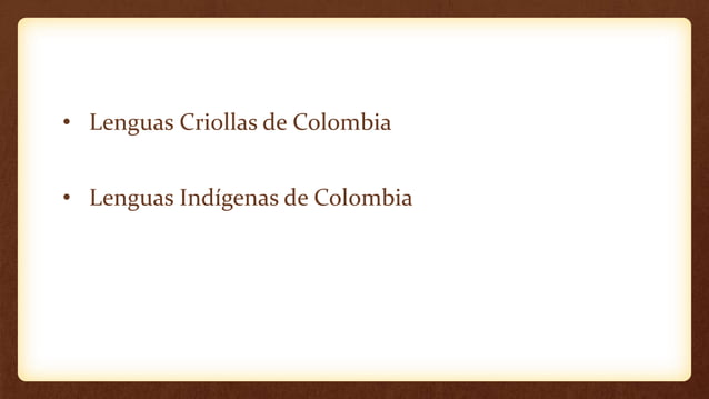 Lenguas indigenas de_colombia | PPTX