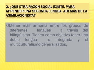 El aprendizaje de una segunda lengua | PPT