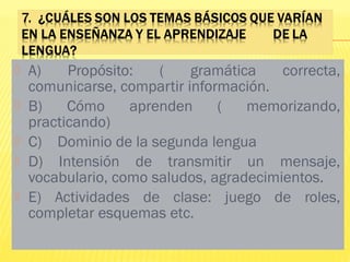 El aprendizaje de una segunda lengua | PPT