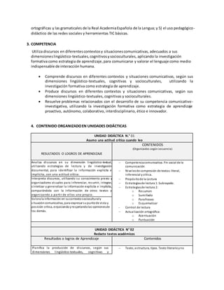 Lengua y comunicacion ii | DOCX