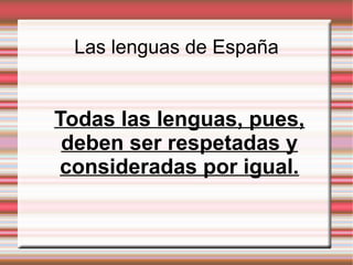 Lengua y sociedad: Las lenguas de España | PDF