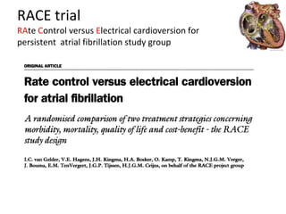 Lenient Versus Strict Rate Control ? | PPT | Heart and Cardiovascular ...