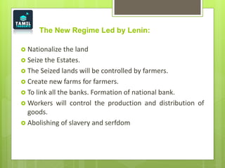 Lenin revolution ppt | PPT