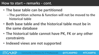 Travelling in time with SQL Server 2016 - Damian Widera | PDF | Databases | Computer Software ...