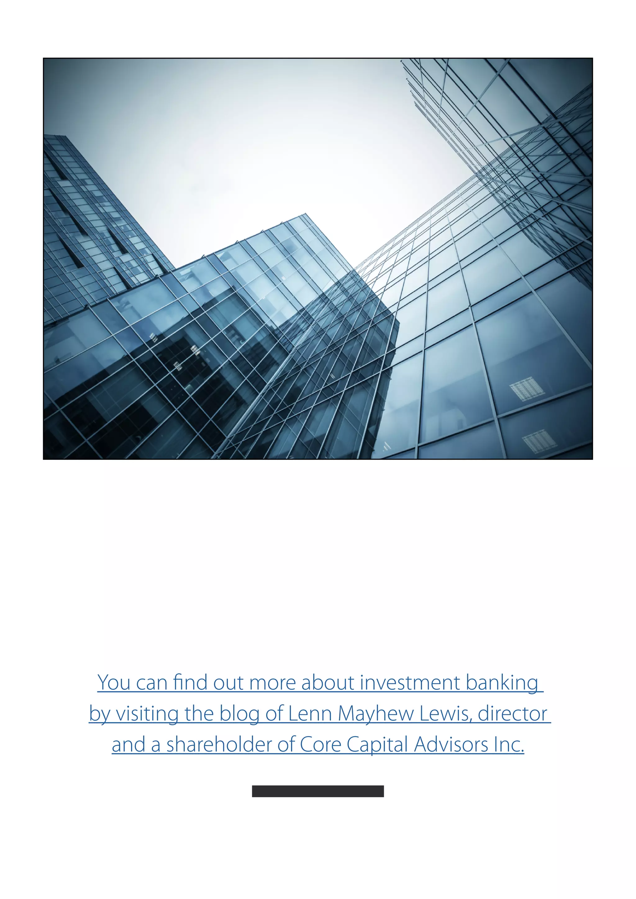 Investment Banking: Front, Middle and Back Office Roles | PDF