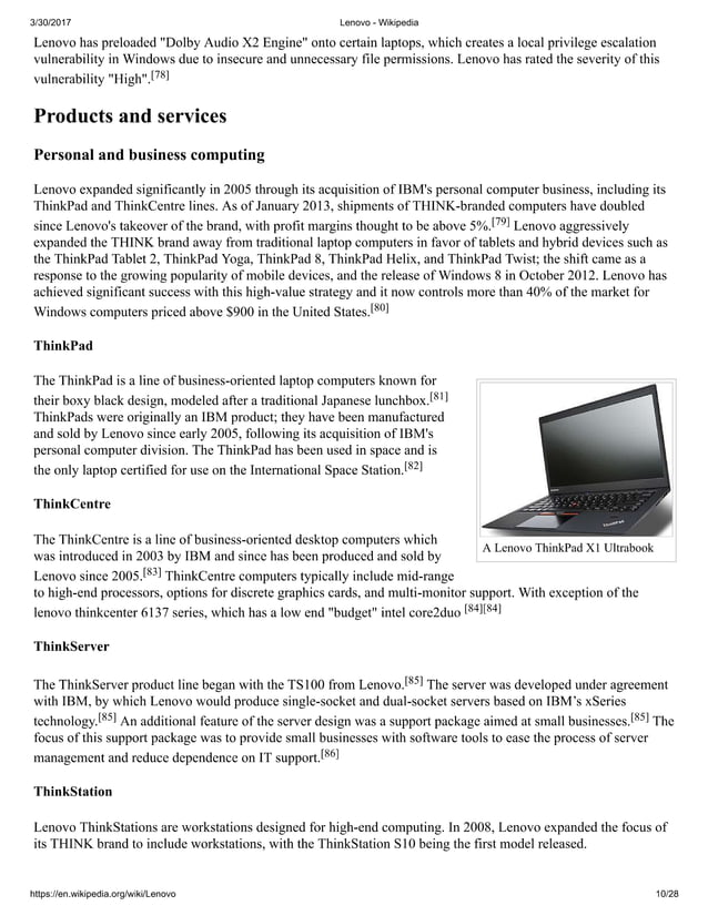History of Lenovo | PDF