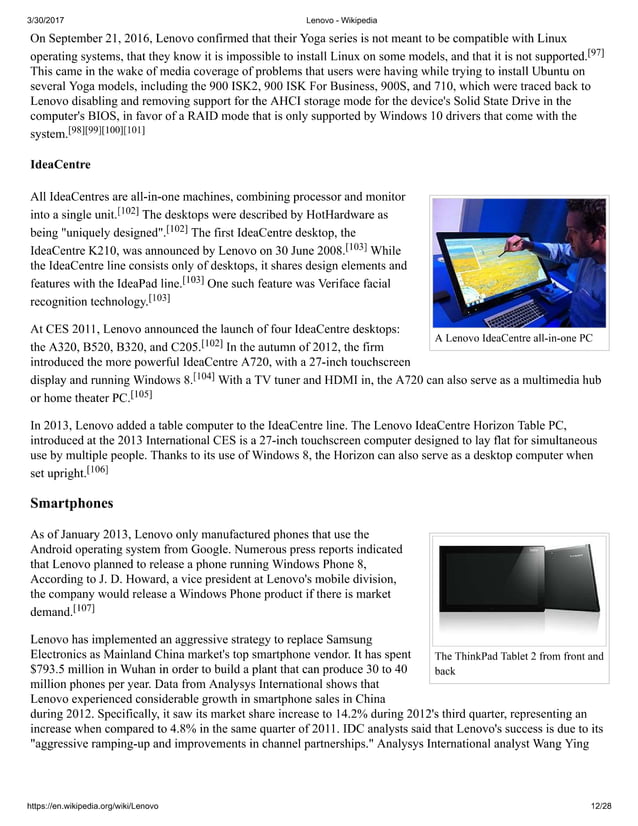 History of Lenovo | PDF
