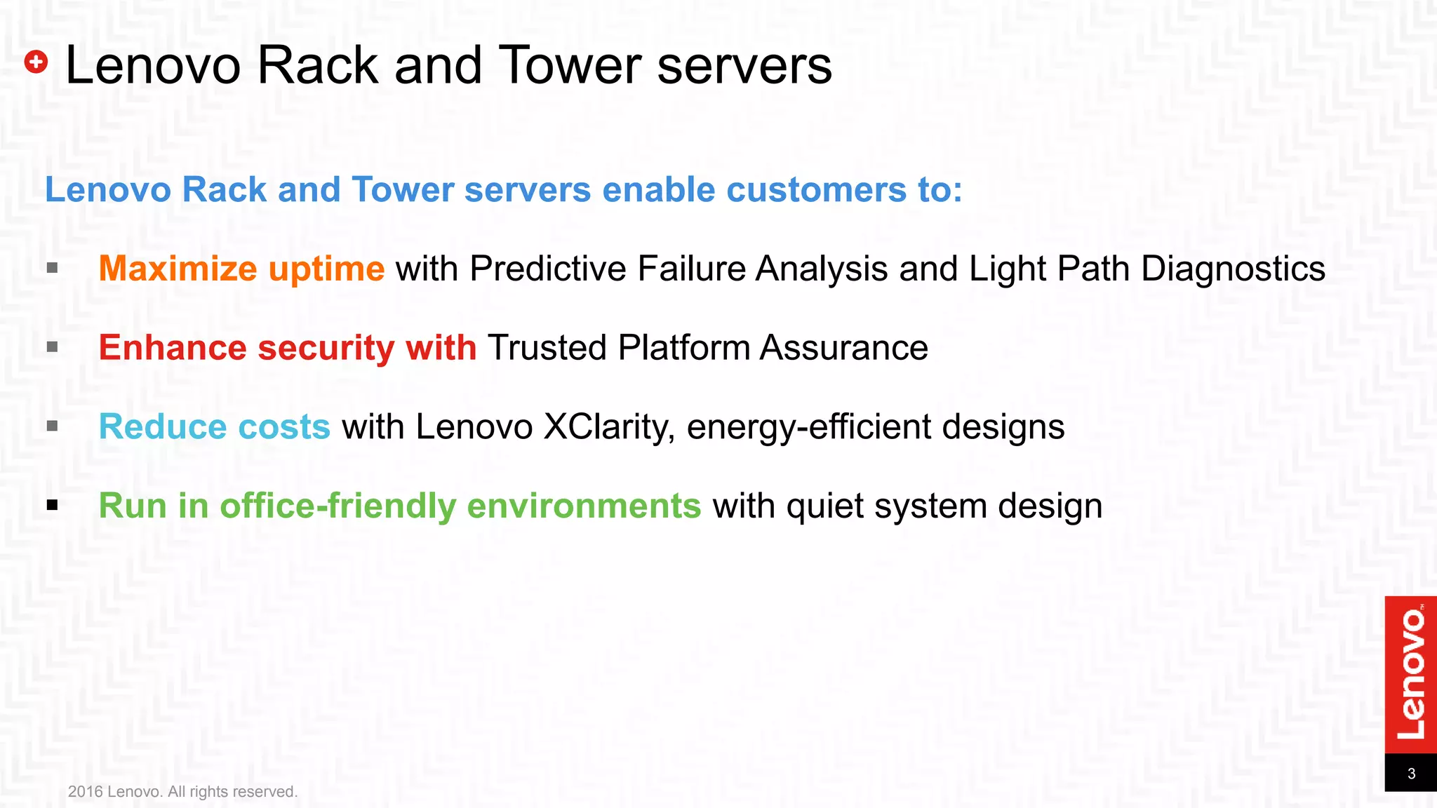 Lenovo Rack and Tower Server Portfolio | PPTX