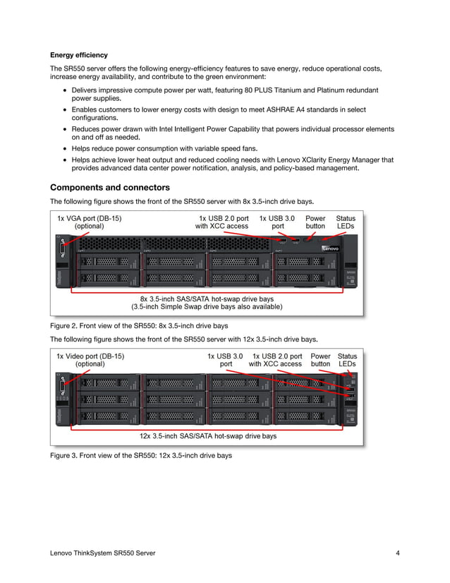 Lenovo-sr550-7x04a00gsg-data-sheet-ntm-jsc I Server Lenovo SR550 Datasheet | PDF