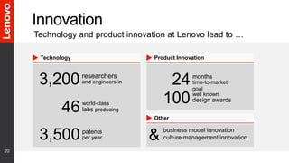 Lenovo Case Study - The raise to the global #1 PC manufacturer | PPTX