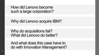 Lenovo Case Study - The raise to the global #1 PC manufacturer | PPTX
