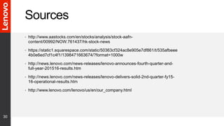 Lenovo Case Study - The raise to the global #1 PC manufacturer | PPT