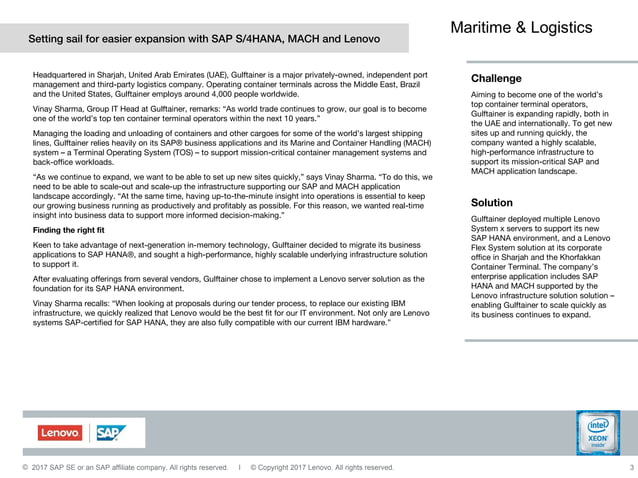 Gulftainer sets sail for easier expansion with SAP S/4HANA, MACH and ...