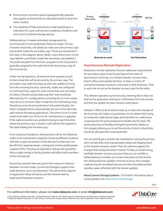 Lenovo High Availability Solutions Brief | PDF