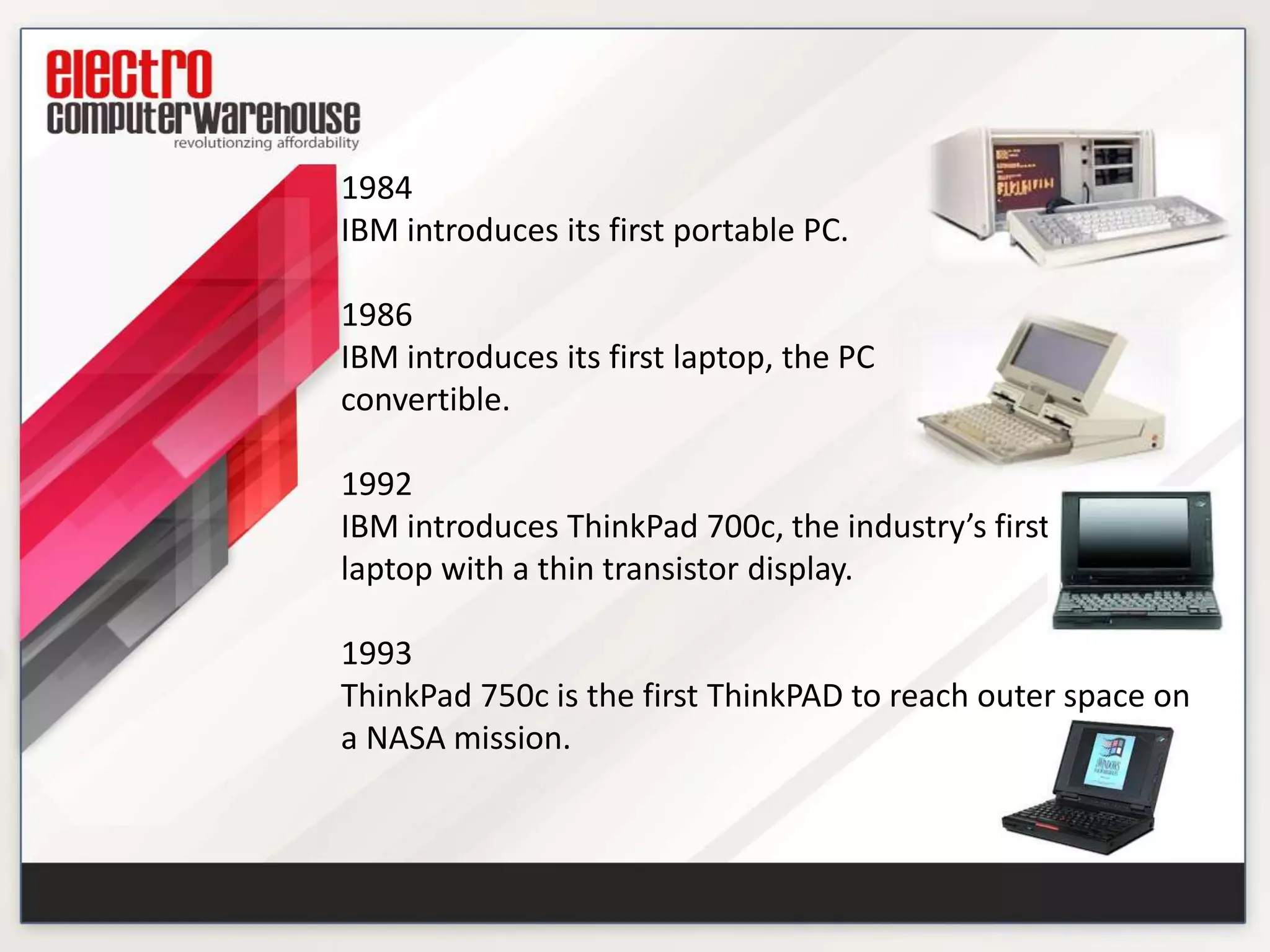 Lenovo Laptops Evolution | PPTX