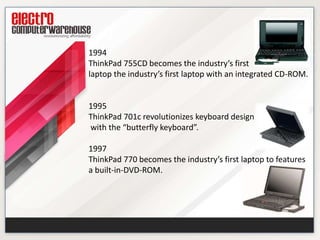 Lenovo Laptops Evolution | PPTX