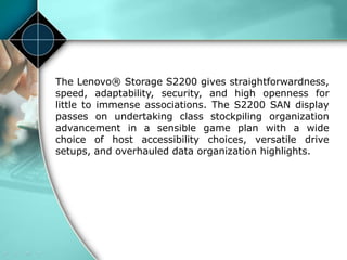 Lenovo storage | PPTX