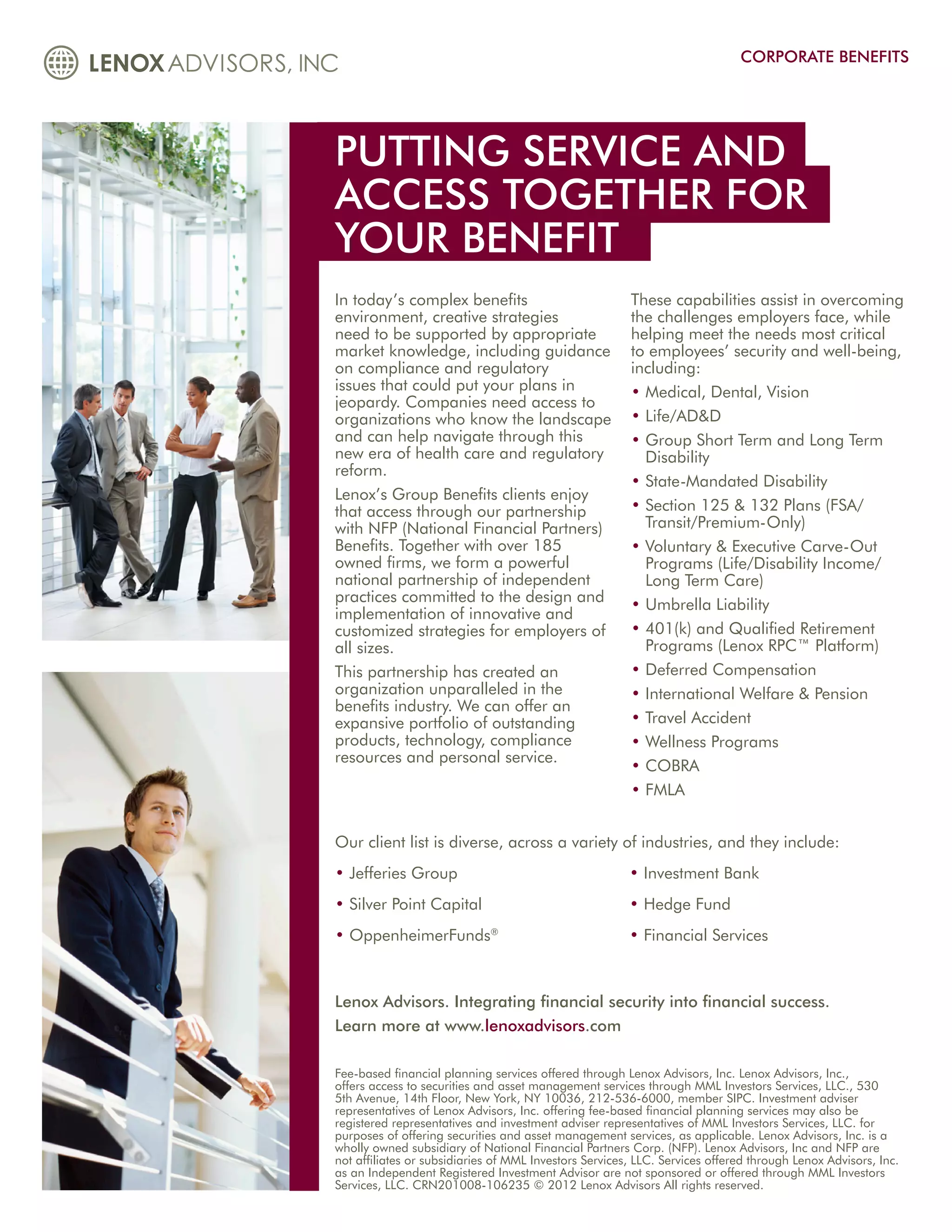 Lenox Corporate Benefits | PDF