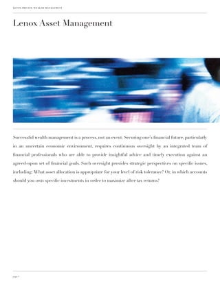 Lenox Overview | PDF | Life Insurance | Insurance