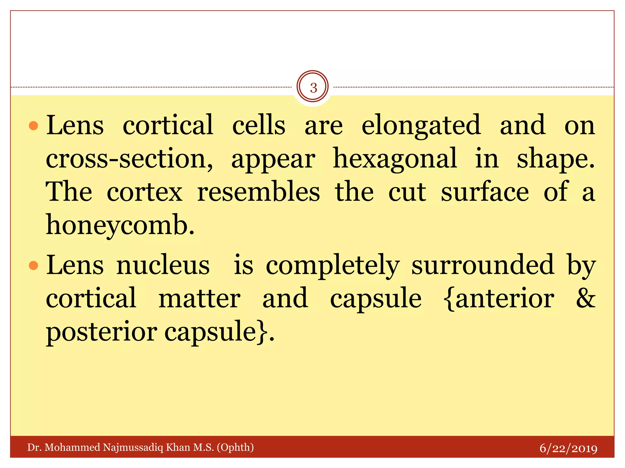 Lens & Cataract | PPTX