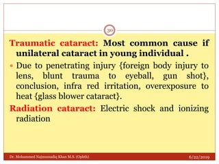 Lens & Cataract | PPTX