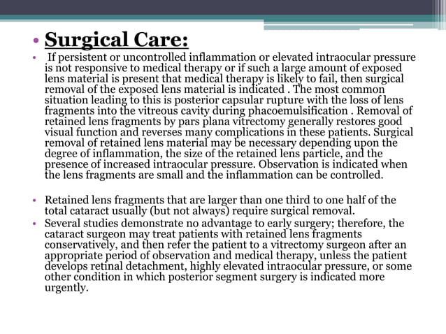 Lens Induced Uveitis | PPTX