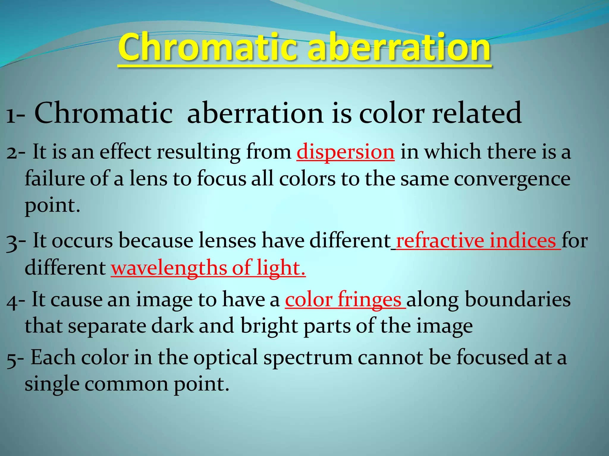 Lens aberration | PPTX