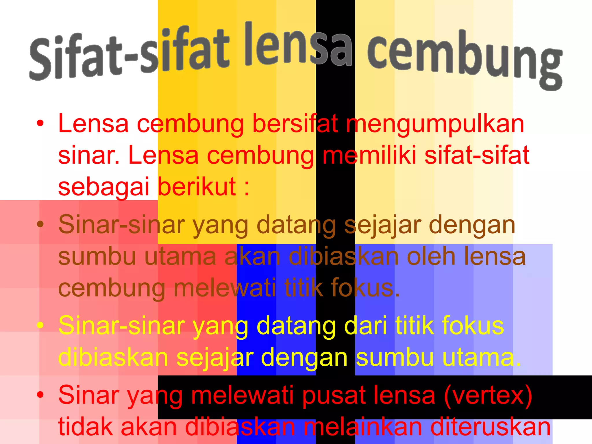 Lensa cembung dan lensa cekung | PPTX