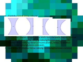 Lensa cembung dan lensa cekung | PPTX