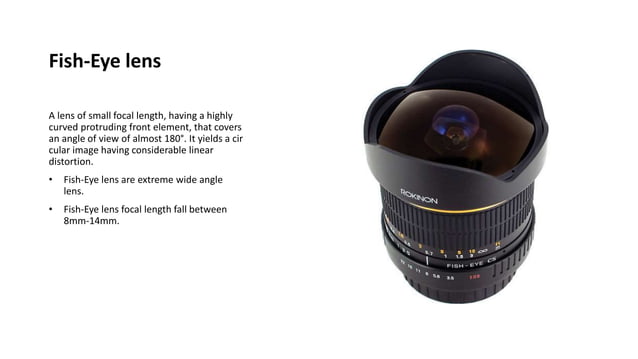 Lens and its Types | PPTX | Photography | Arts and Crafts