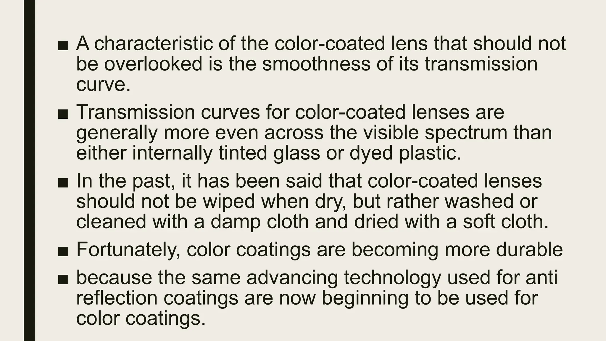 Ophthalmic Lens coatings & its types.pptx