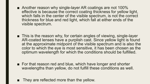Ophthalmic Lens coatings & its types.pptx