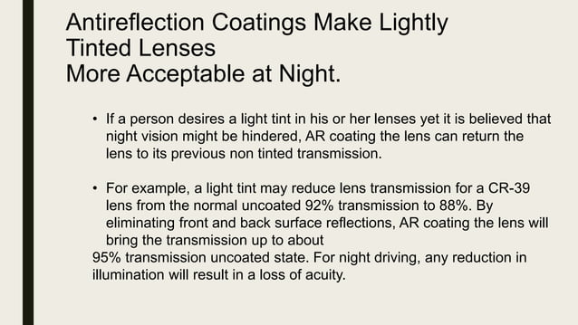 Ophthalmic Lens coatings & its types.pptx