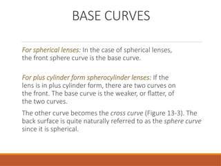 Ophthalmic Dispensing: Lens Curvature.pptx