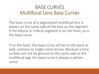 Ophthalmic Dispensing: Lens Curvature.pptx