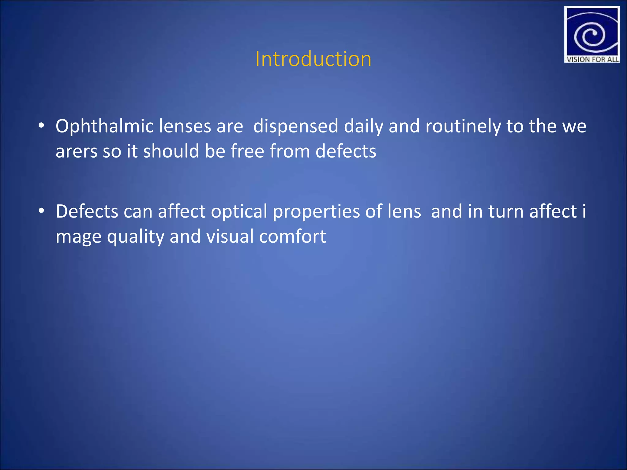 Lens defects or lens fault ppt | PPTX