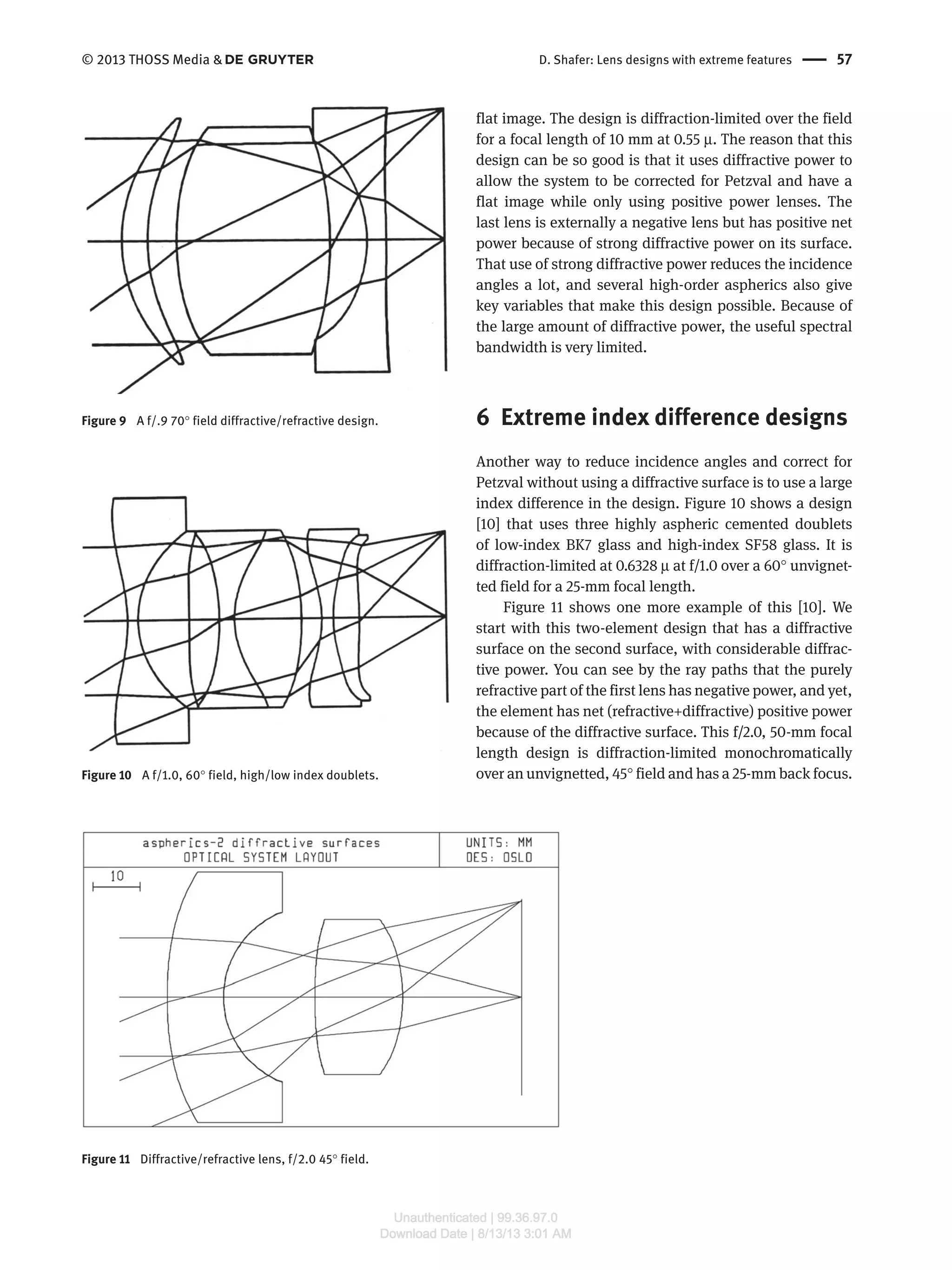 Lens designs with extreme image quality features | PDF