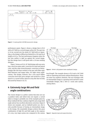 Lens designs with extreme image quality features | PDF
