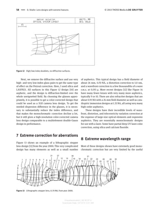 Lens designs with extreme image quality features | PDF