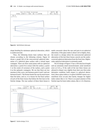 Lens designs with extreme image quality features | PDF