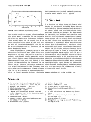 Lens designs with extreme image quality features | PDF