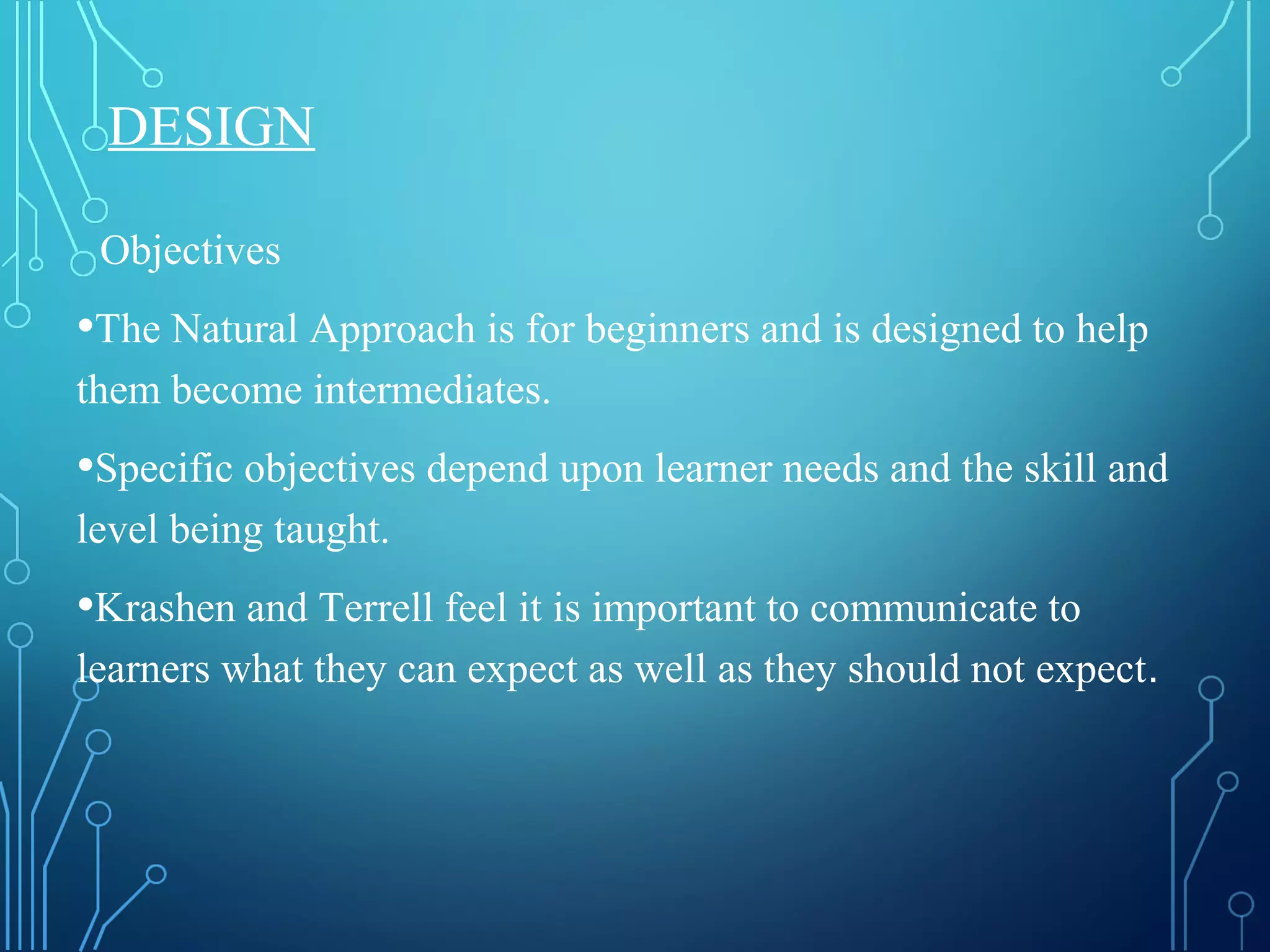 The Natural Approach | PPT