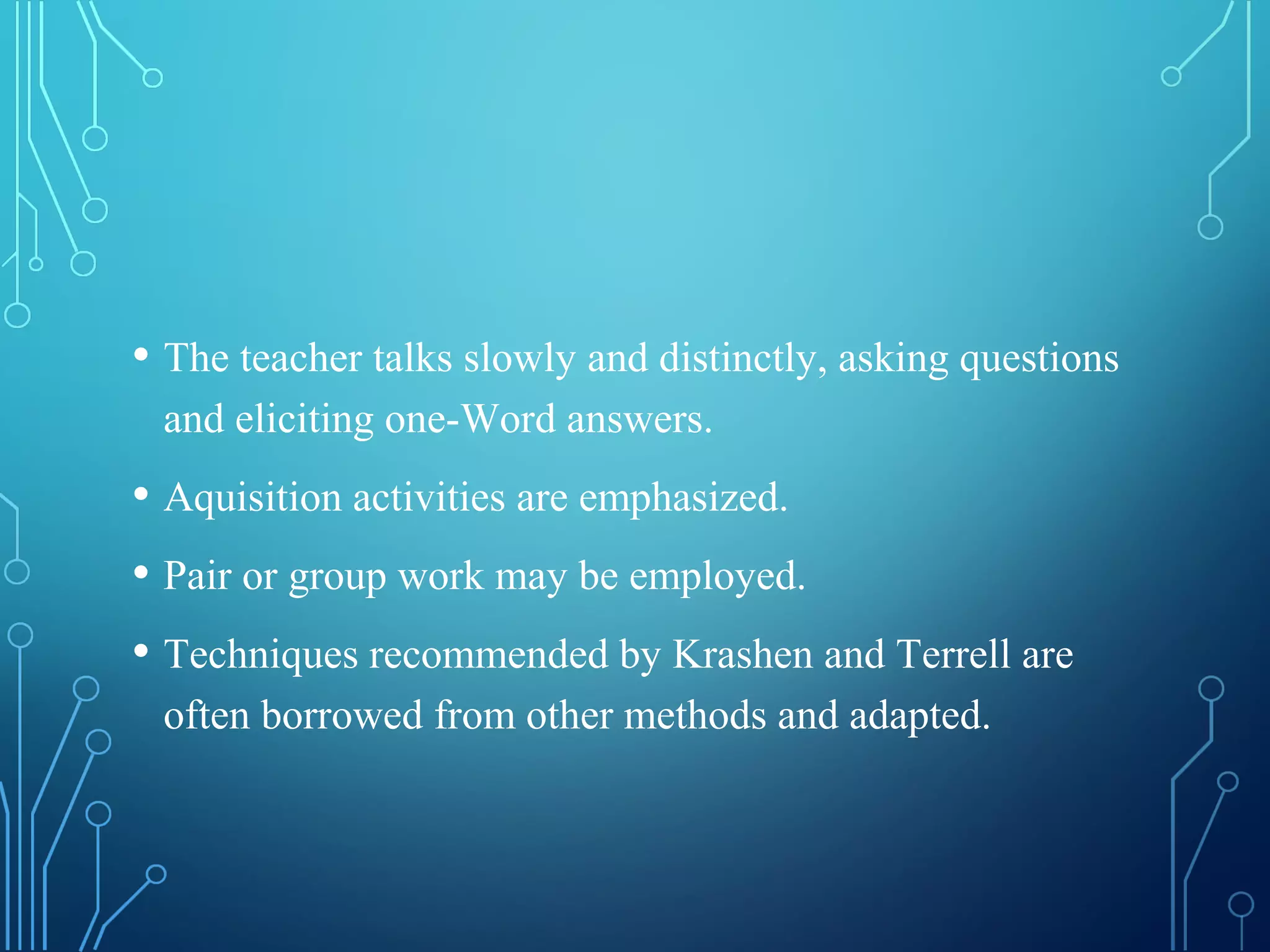 The Natural Approach | PPT