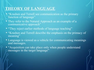 The Natural Approach | PPT