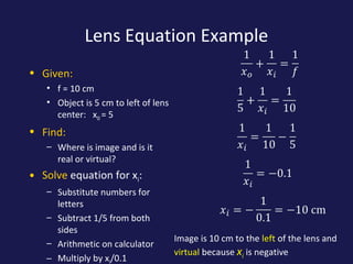 Lens equation 2013 | PPT