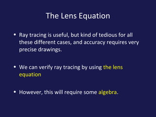 Lens equation 2013 | PPT