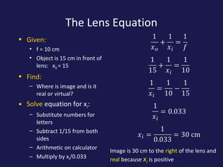 Lens equation 2013 | PPT