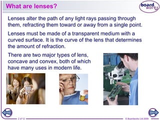 lenses.ppt the types of lenses concave and convex lens | PPT